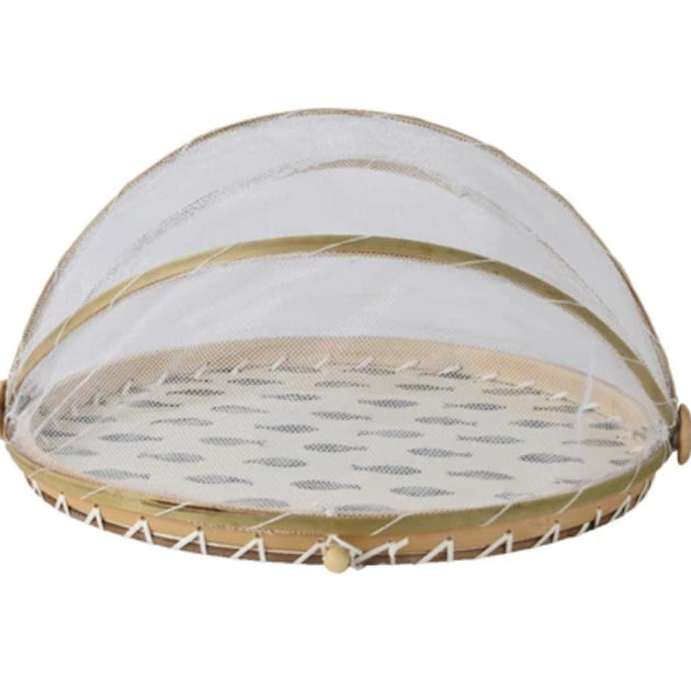 Bamboo Food Cover with Fish Inlay – www.ellajames.co.uk