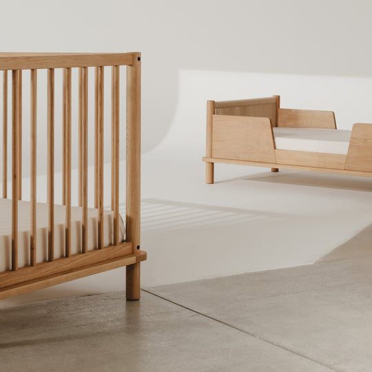 New Oakwood Latitude Evolving Solid Oak Crib by Nobodinoz – Ella James