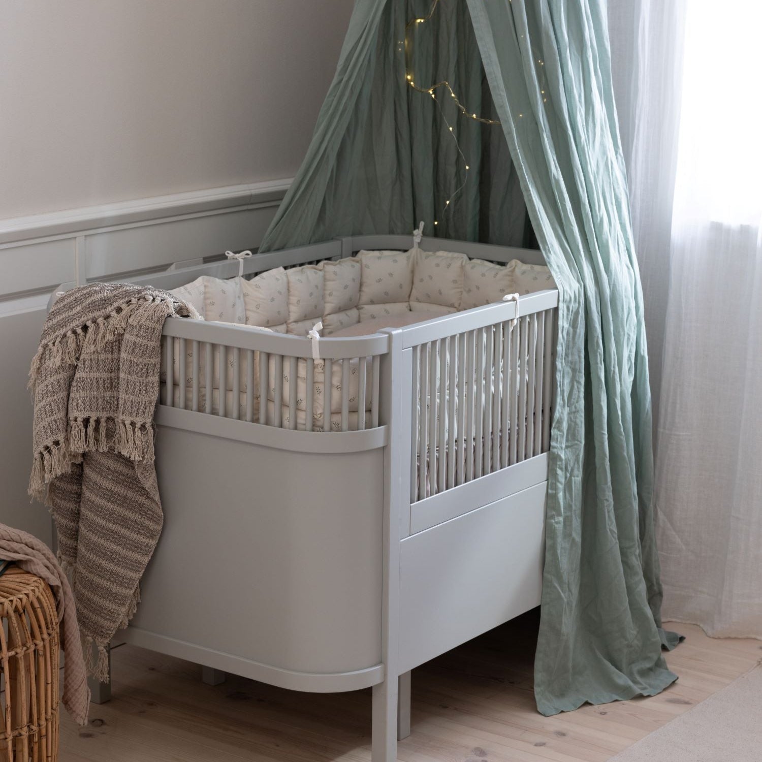 Sebra Stone Grey Baby & Junior Cot Bed – Ella James