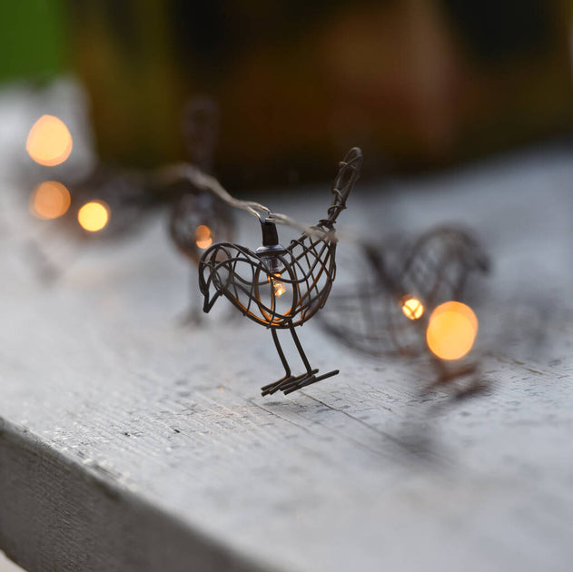 Indoor , Outdoor Garland Of LED Robin Lights – www.ellajames.co.uk